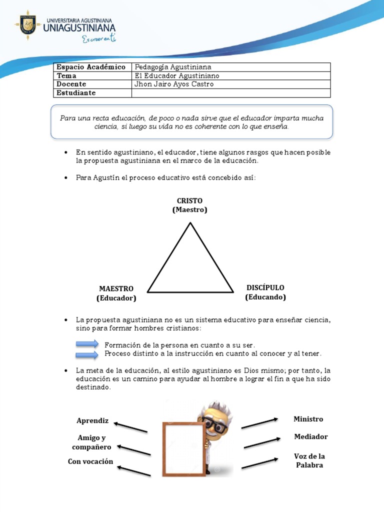 El Educador Agustiniano 2 Pdf Verdad Amor
