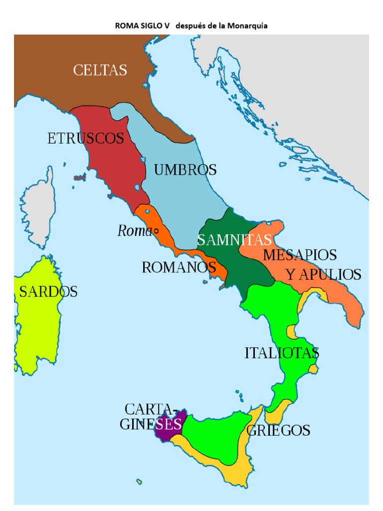 Mapa de Roma Siglo V | PDF