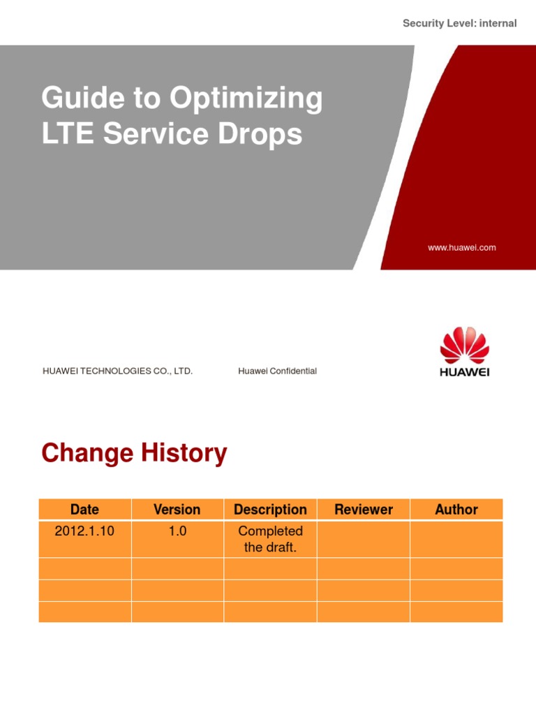 Guide To Optimizing LTE Service Drops | PDF | Telecommunications ...