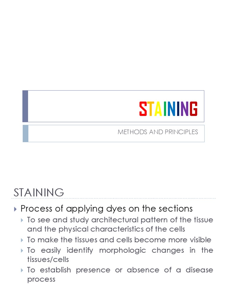 Staining | PDF | Staining | Immunohistochemistry