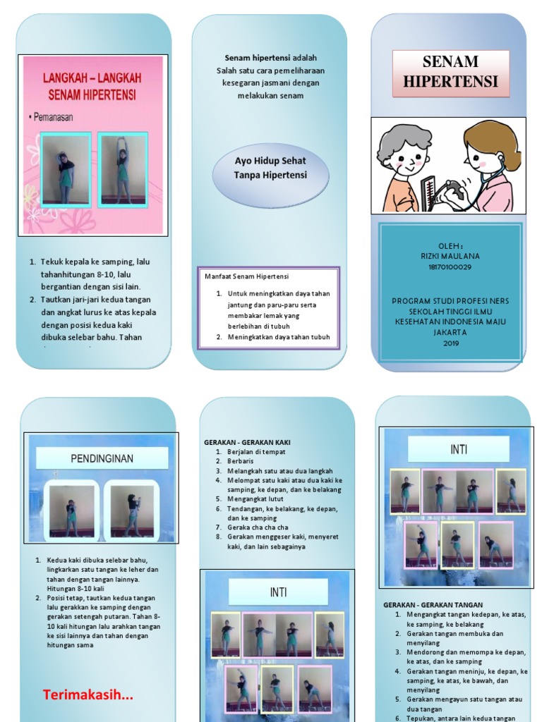 Leaflet Senam Hipertensi | PDF