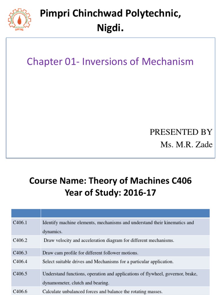 Theory of Machines 1 | PDF | Machines | Kinematics
