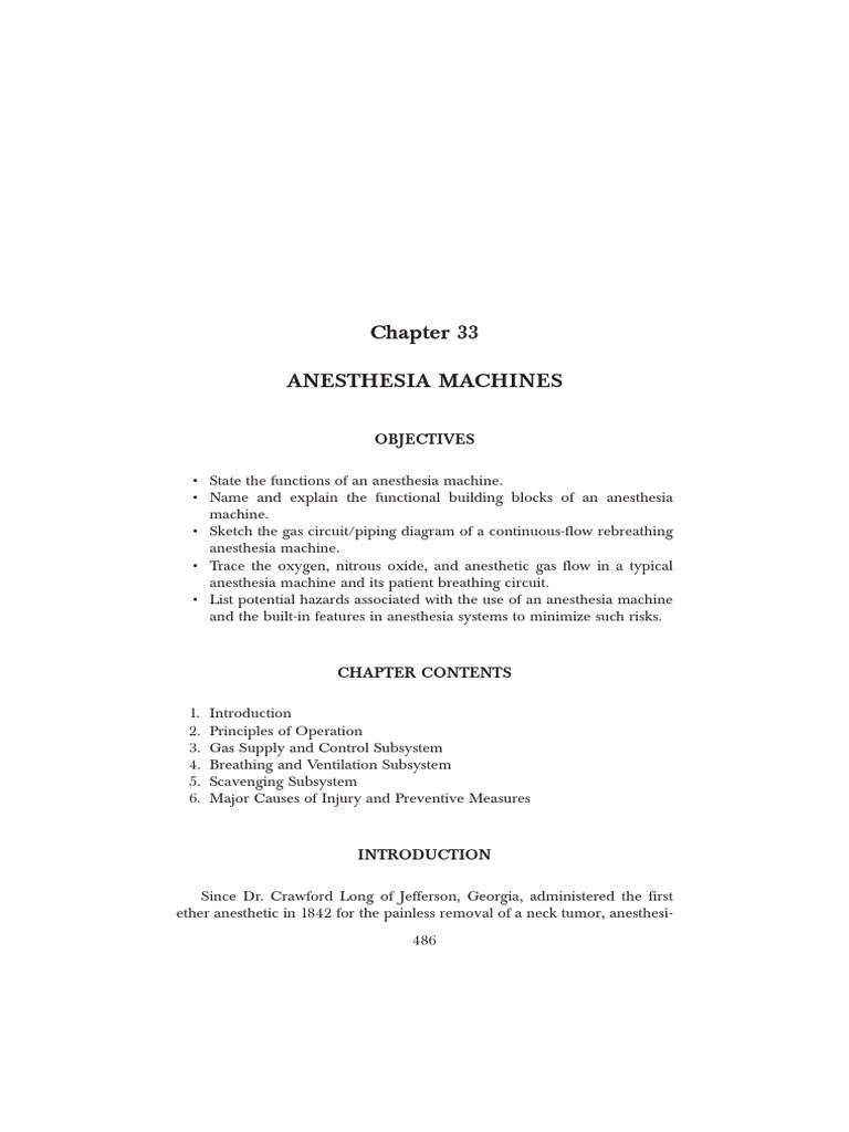 Book About Anesthesia Machine | PDF | Anesthesia | Breathing