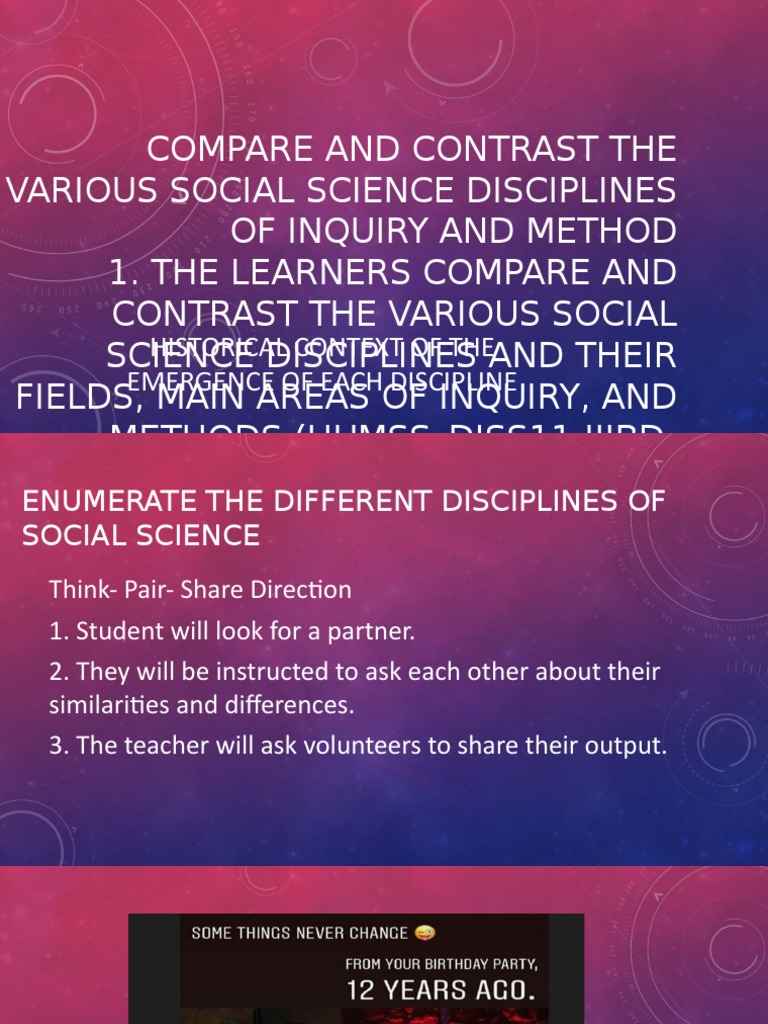 Social Science Disciplines Comparison | PDF | Social Science