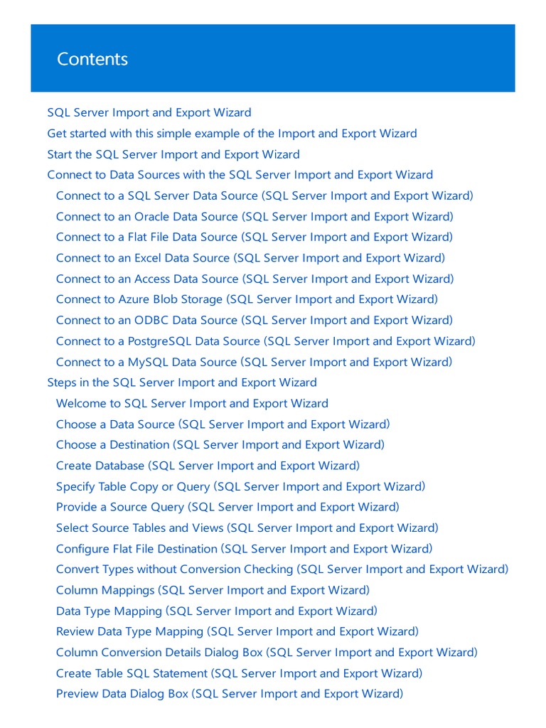 SQL Server Import Manual | PDF | Microsoft Sql Server | Oracle Database