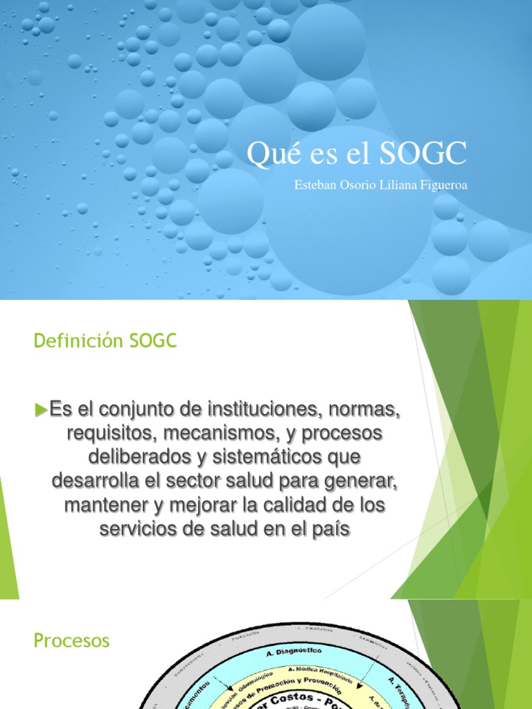 Qué Es El SOGC | PDF | Historial médico | Calidad (comercial)