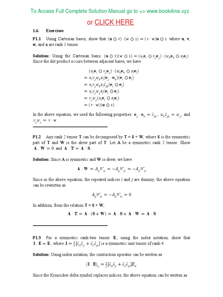 Solution Manual For Introduction To Nonlinear Finite Element Analysis ... Solution Manual For Introduction To Nonlinear Finite Element Analysis ...
