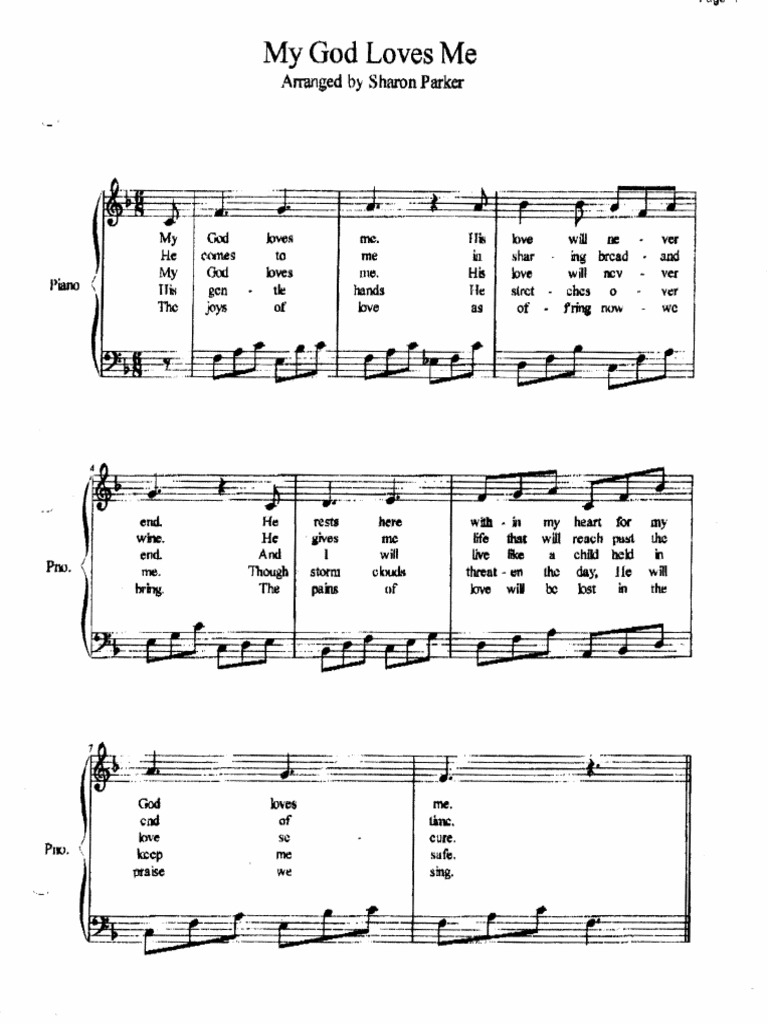 My God Loves Me | PDF