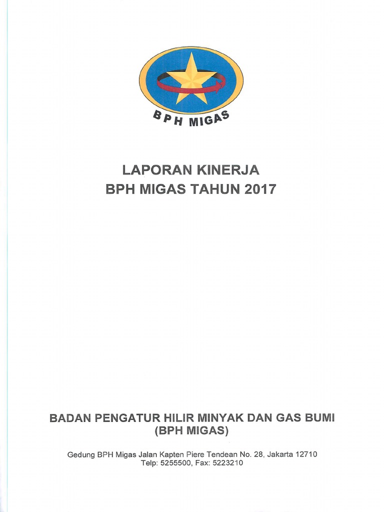 Laporan Kinerja BPH Migas 2017 | PDF