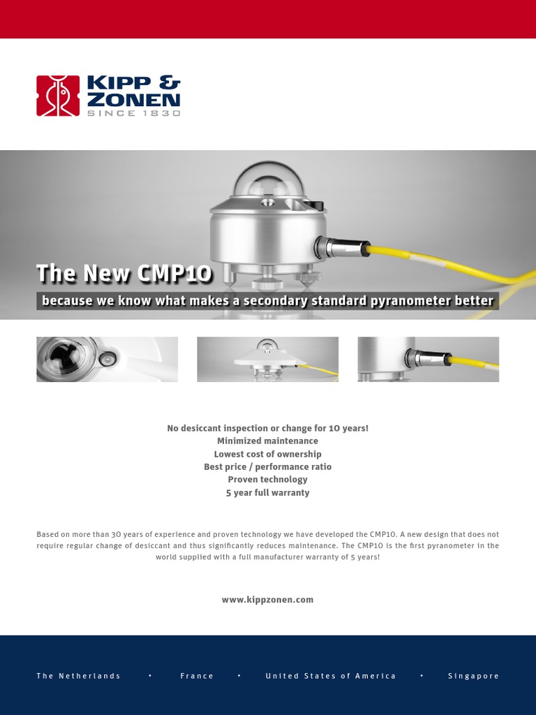 KippZonen Flyer CMP10 | PDF | Climate | Meteorology