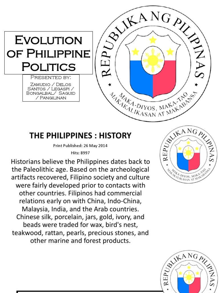 Evolution of Philippine Politics | PDF | President Of The Philippines ...