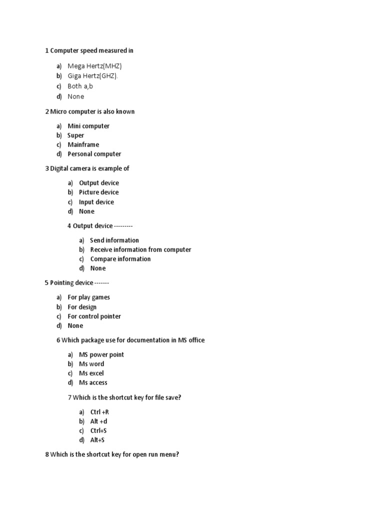 Mega Hertz (MHZ) Giga Hertz (GHZ) - Both A, B None | PDF