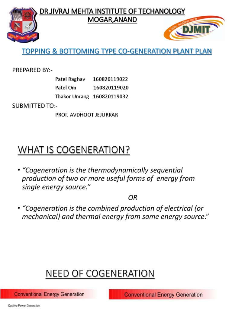 Topping and Bottoming Cycle Plant | PDF | Cogeneration | Gas Turbine
