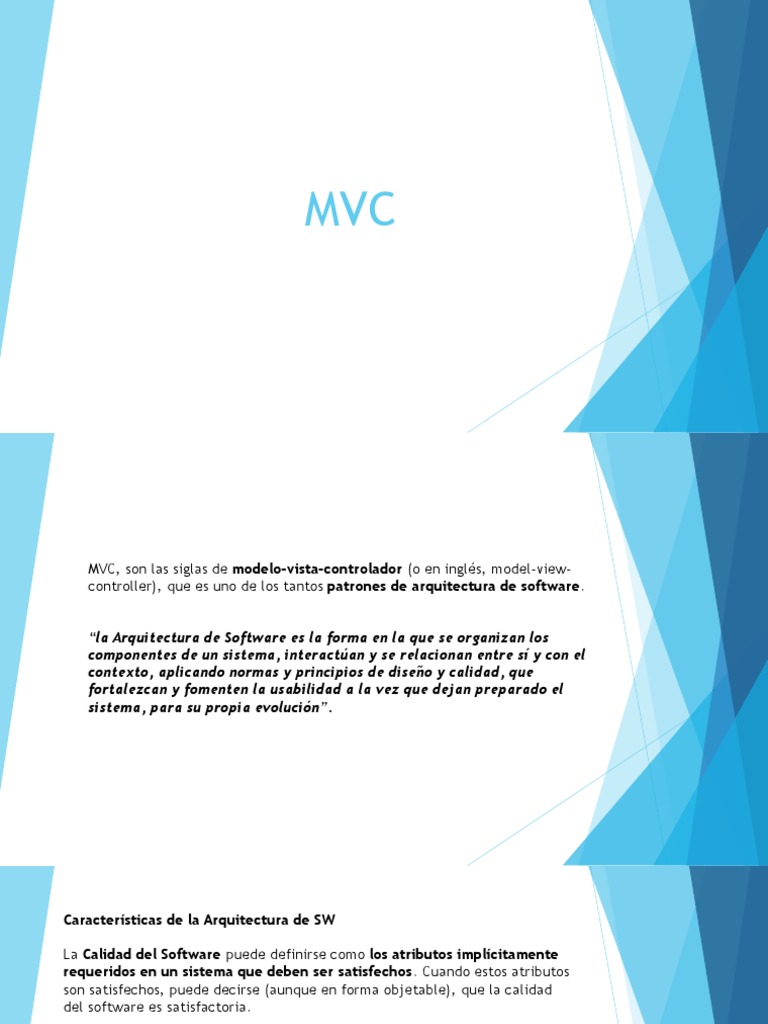 Guía del Patrón MVC en Software | PDF | Modelo – Vista – Controlador ...