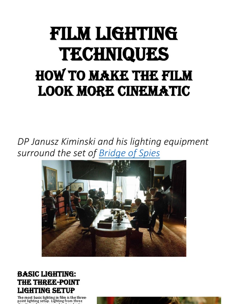 Film Lighting Techniques Explained | PDF | Shadow | Lighting