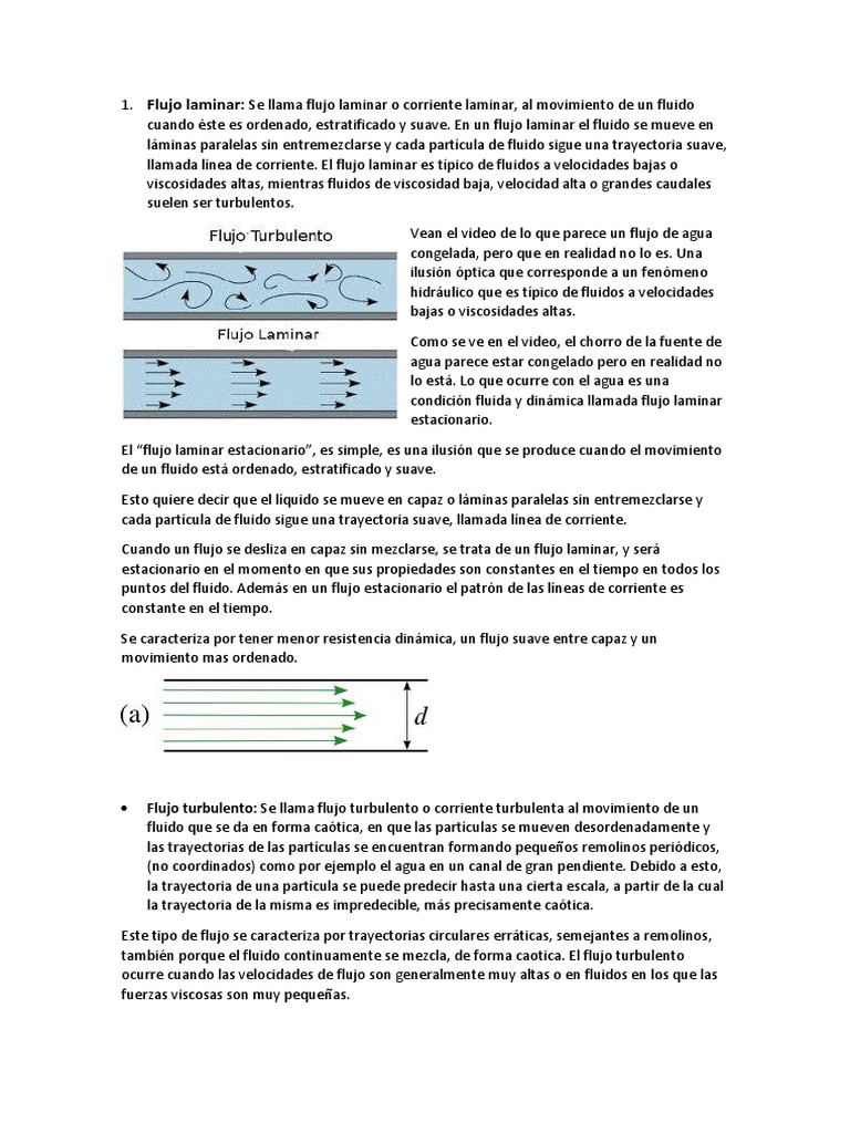 Flujo Laminar | PDF | Flujo laminar | Viscosidad