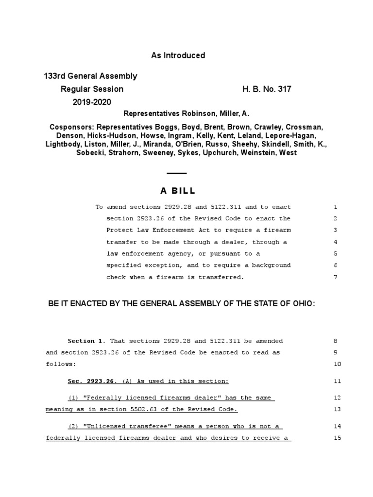 House Bill 317 (PLEA) | PDF | Fine (Penalty) | Judgment (Law)