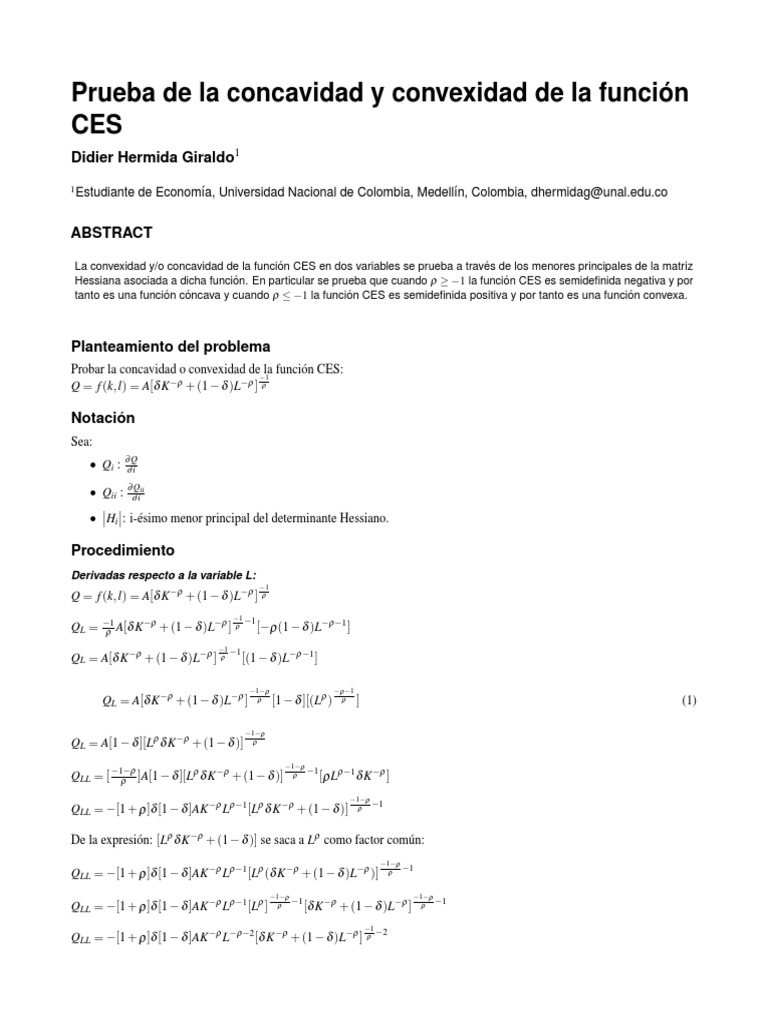 Prueba de La Concavidad y Convexidad Ces | PDF | Conjunto convexo | Análisis funcional