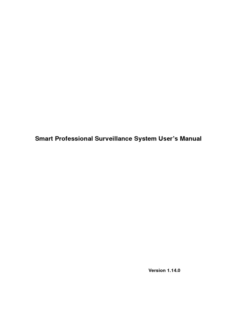 Smart PSS User Manual Overview | PDF | Ip Address | Microsoft Windows