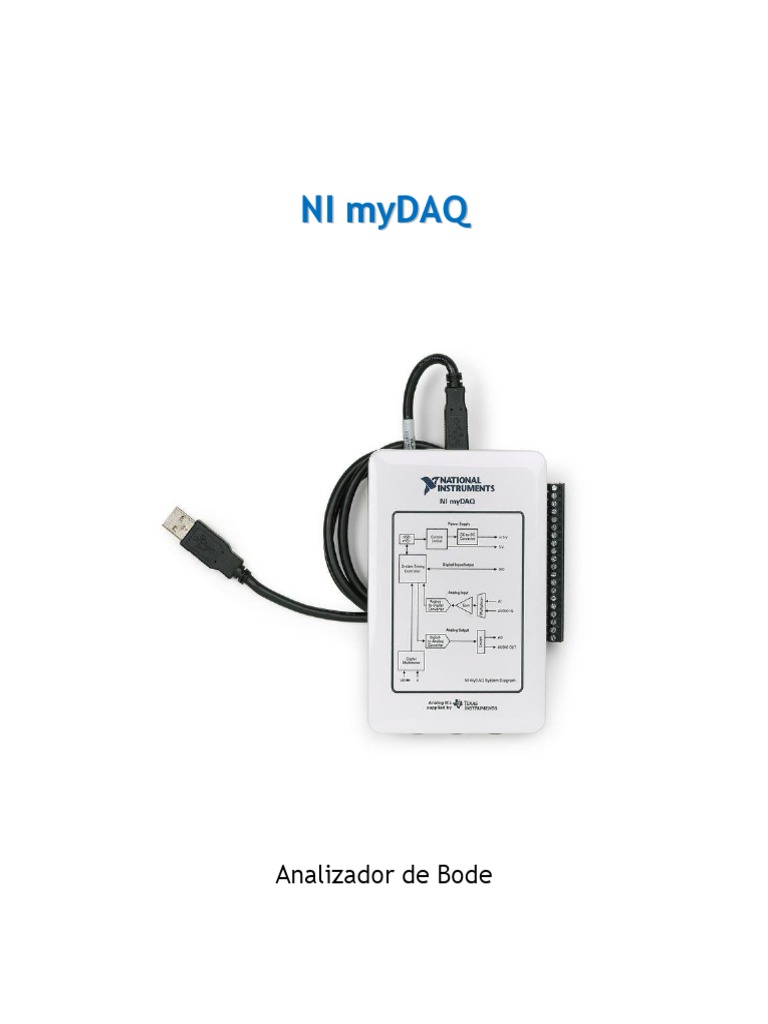 Manual NI myDAQ | PDF | Reliability Engineering | Application Software