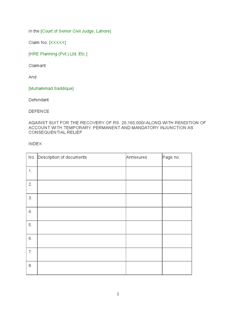 Draft Defence Statement v2 | PDF | Defamation | Damages