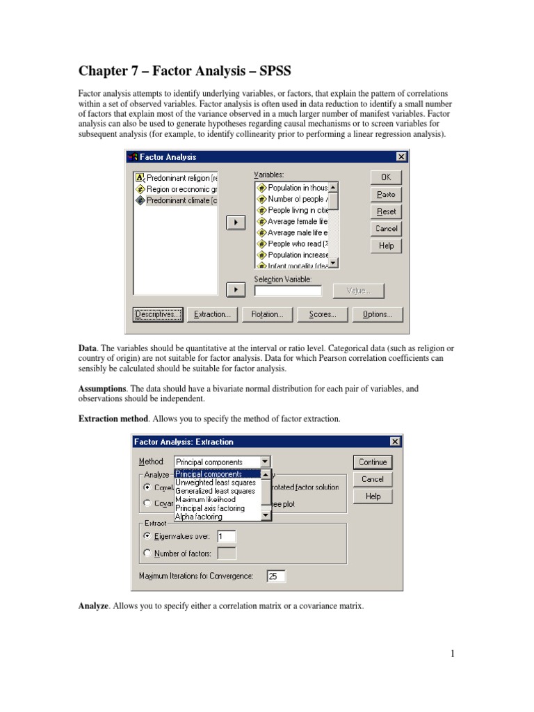 PCA Spss Example | PDF | Factor Analysis | Analysis