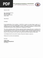 OJT Application Letter Samples | PDF