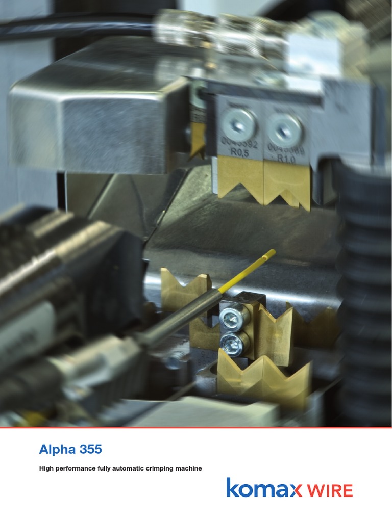 Komax Alpha 355 en | PDF | Wire | Manufactured Goods