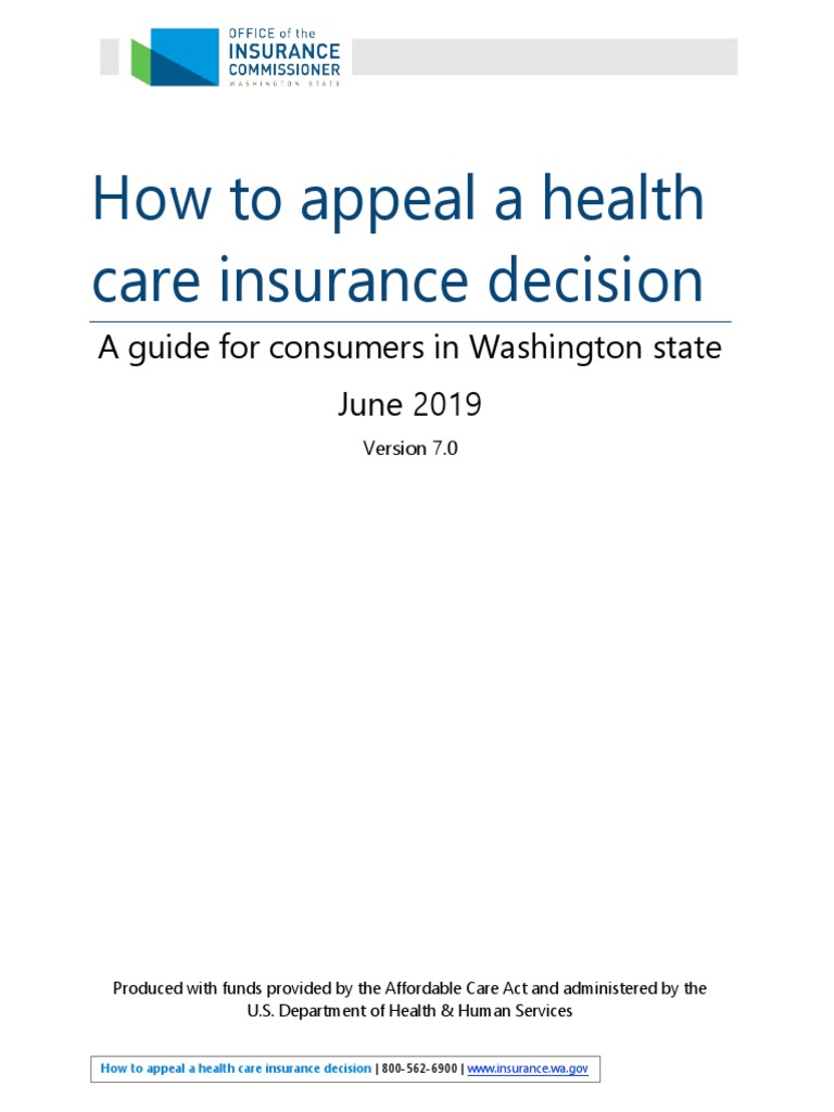 How To Appeal A Health Care Insurance Decision - OIC 2019 | PDF ...