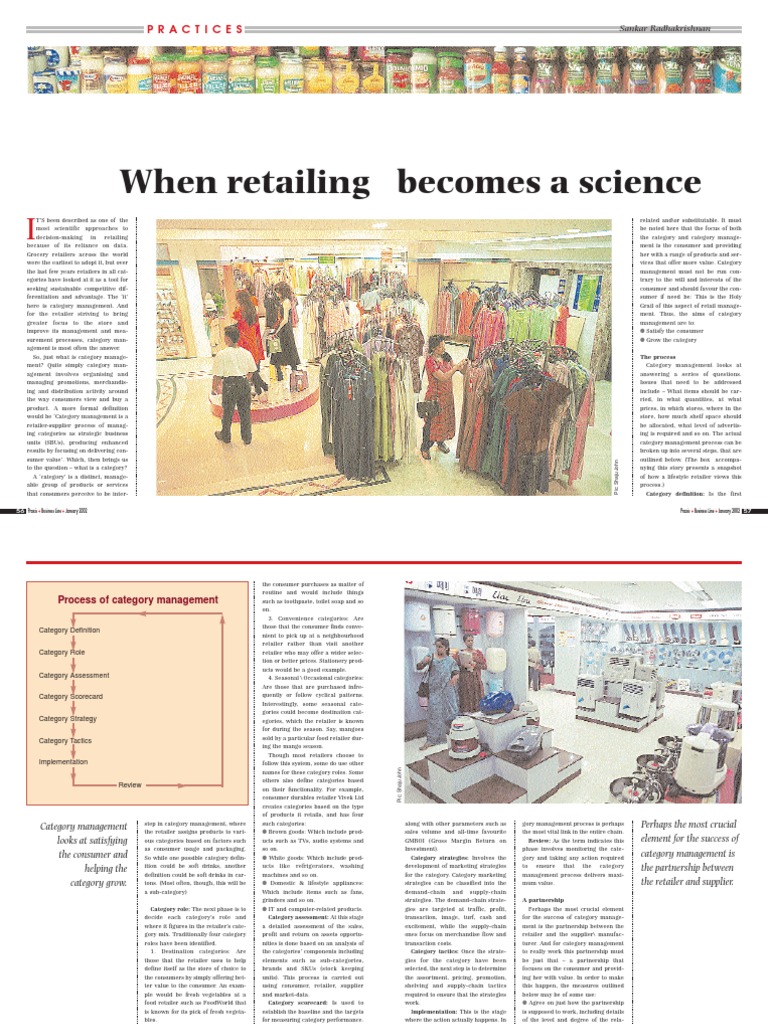 Category Role Matrix | PDF | Retail | Pricing
