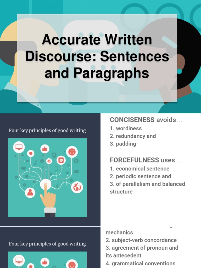 Accurate Written Discourse: Sentences and Paragraphs | PDF | Sentence ...