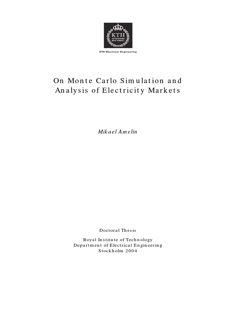 Monte Carlo Tese | PDF | Mathematical Model | Simulation