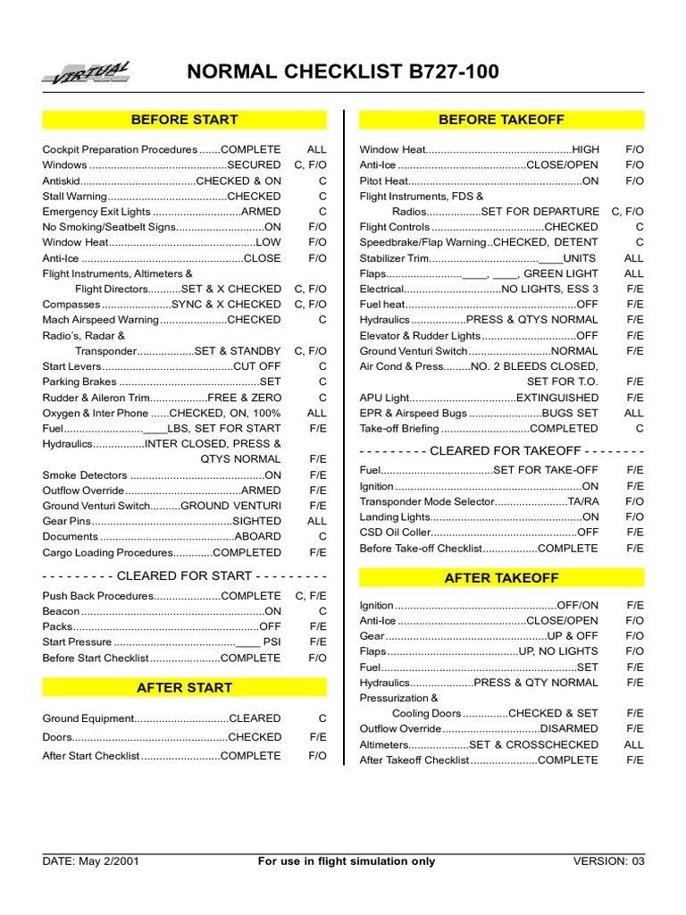 B727 100 PDF | PDF | Flight Control Surfaces | Aerospace