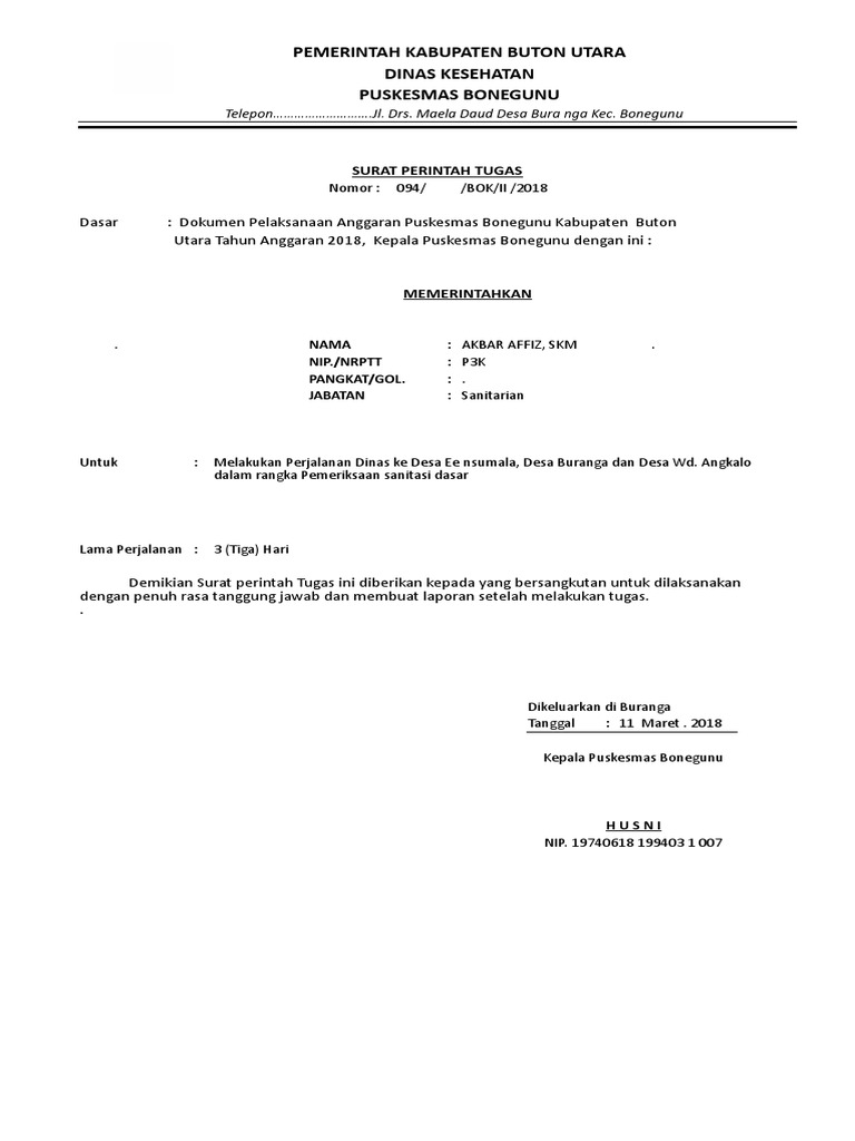 Contoh SPJ Kegiatan Posyandu | PDF