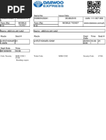 Daewoo Tickets | PDF