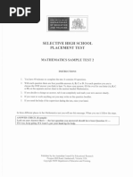Edutest Practice Test for Year 10-3 | PDF