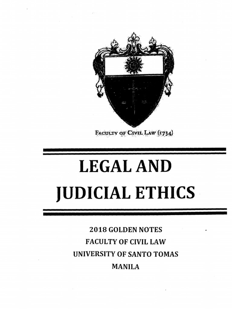 Golden Notes Legal Ethics 2018 | PDF