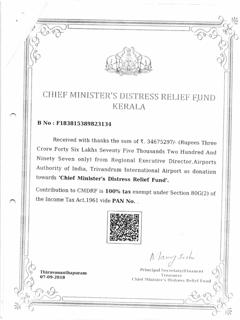 Airports Authority Donation to CMDRF | PDF