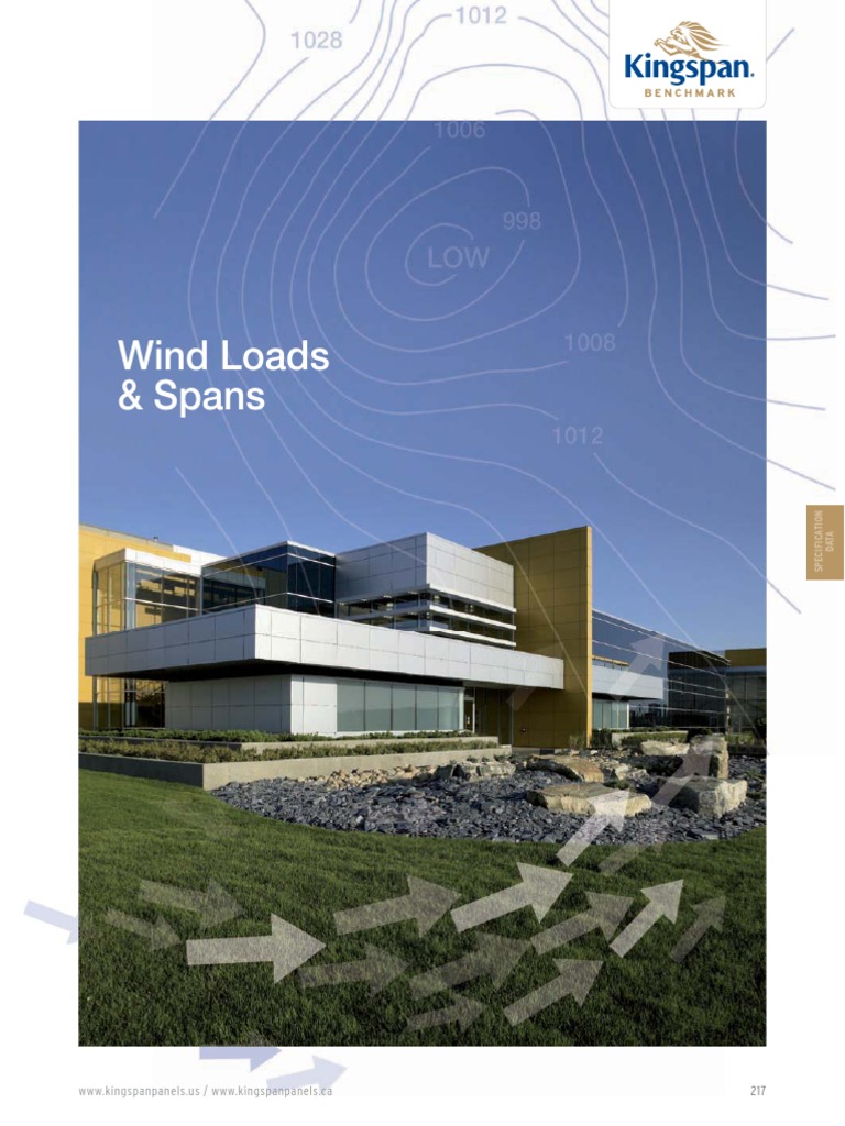 BENCHMARK Wind Loads and Span Tables | PDF | Sheet Metal | Bending