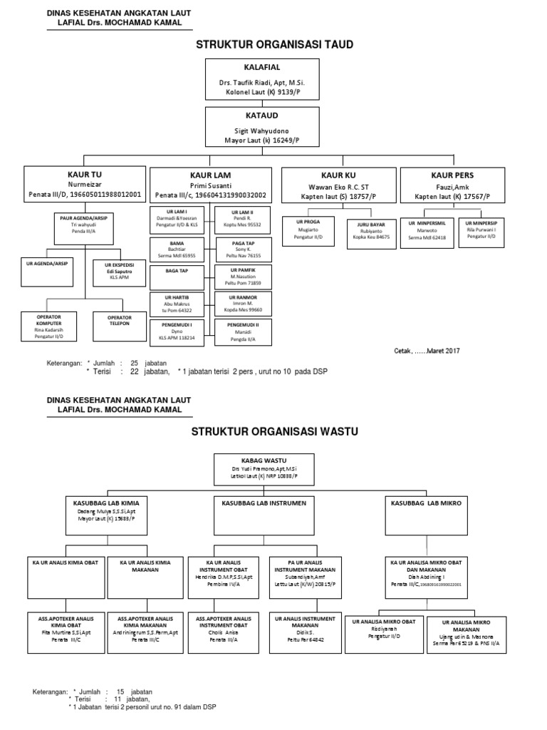 Struktur Organisasi Lafial 2017 | PDF