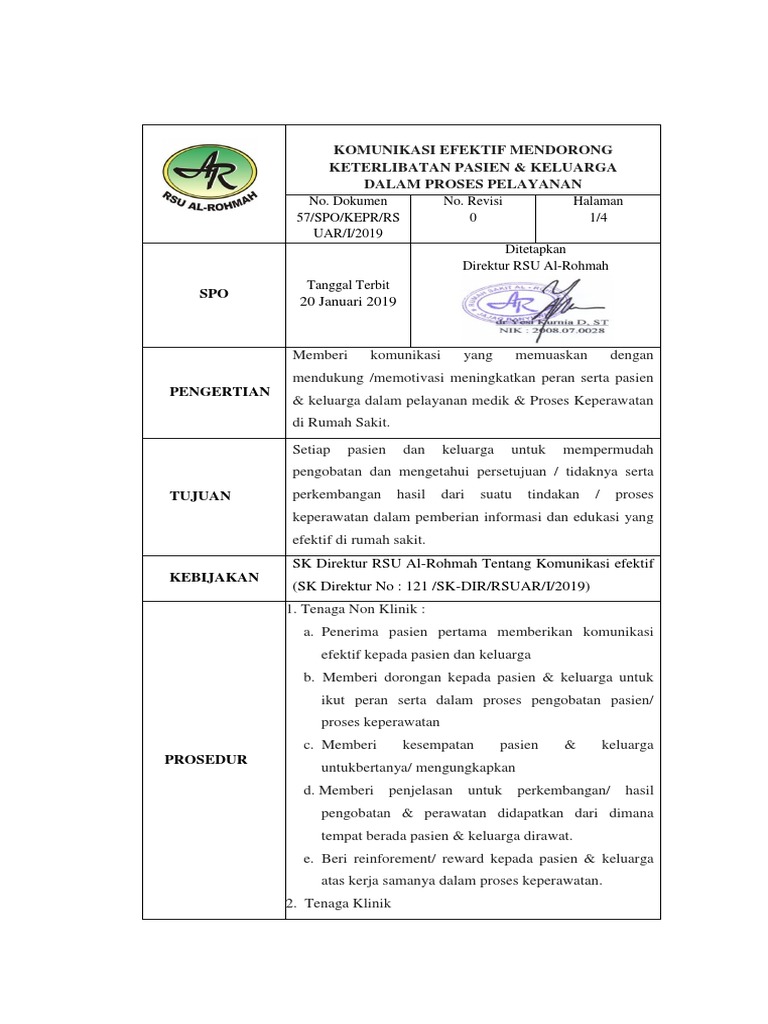 Spo Komunikasi Efektif Dengan Masyarakat | PDF