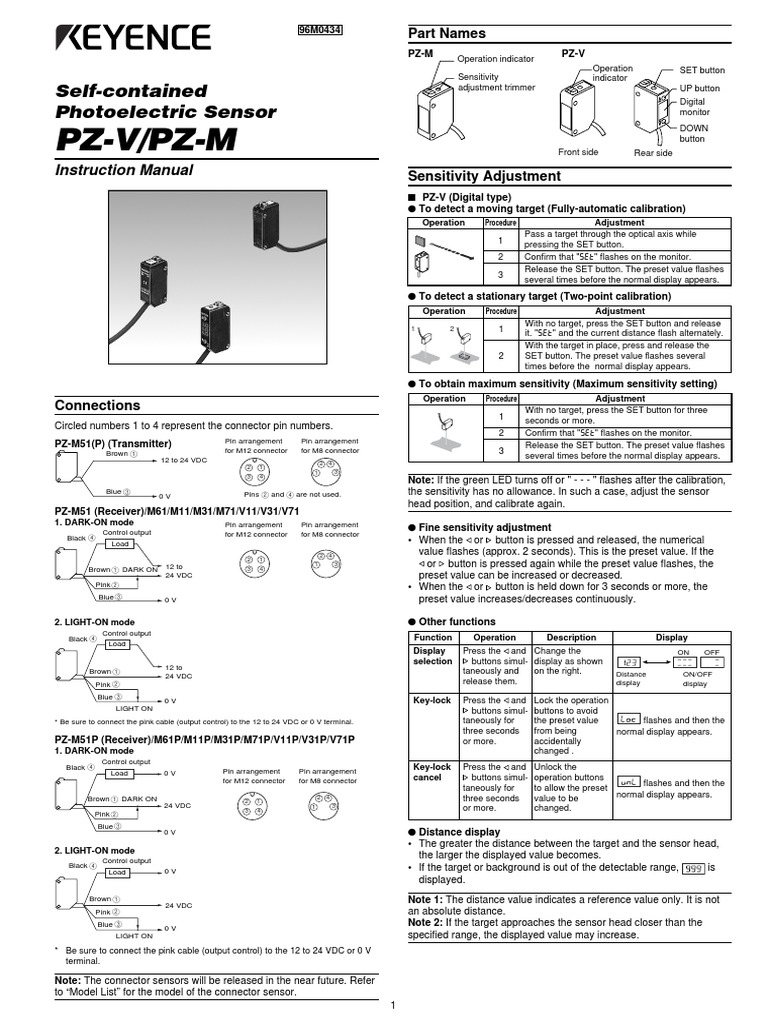Manual Keyense | PDF | Electrical Connector | Bipolar Junction Transistor