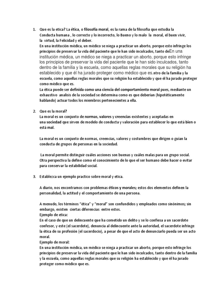 Definición de ética y moral | PDF | Moralidad | Sicología