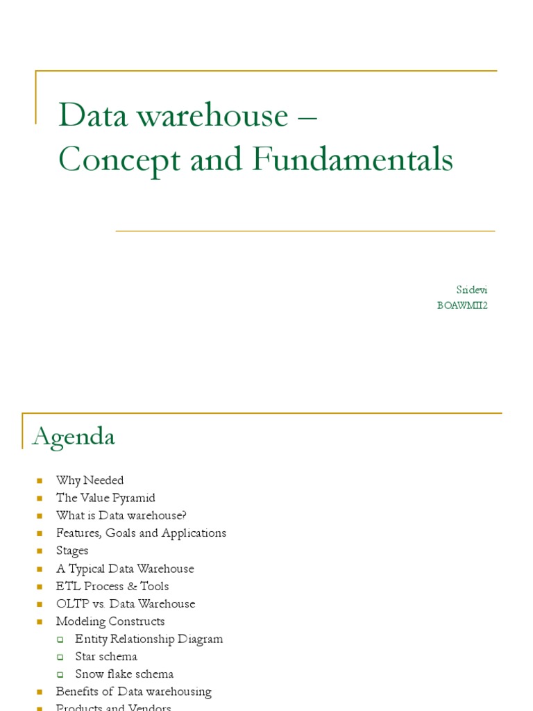 Datawarehousing Concepts | PDF | Data Warehouse | Information Technology