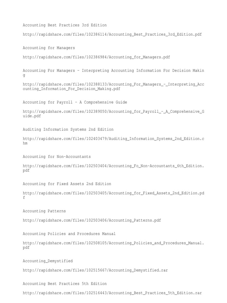 Accounting Books Collection | PDF | Management Accounting | Accounting