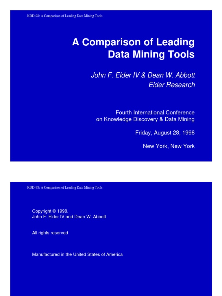 Data Mining Tools | PDF | Data Mining | Server (Computing)