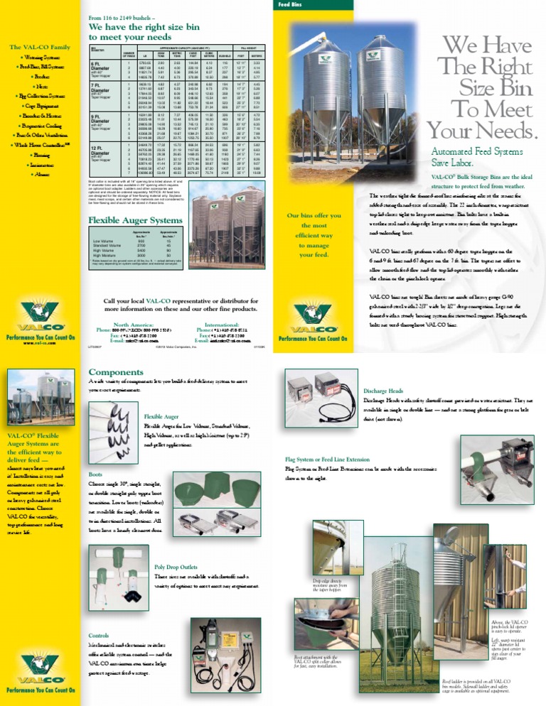 02-007 Feed Bins Valco | PDF | Manufactured Goods | Nature