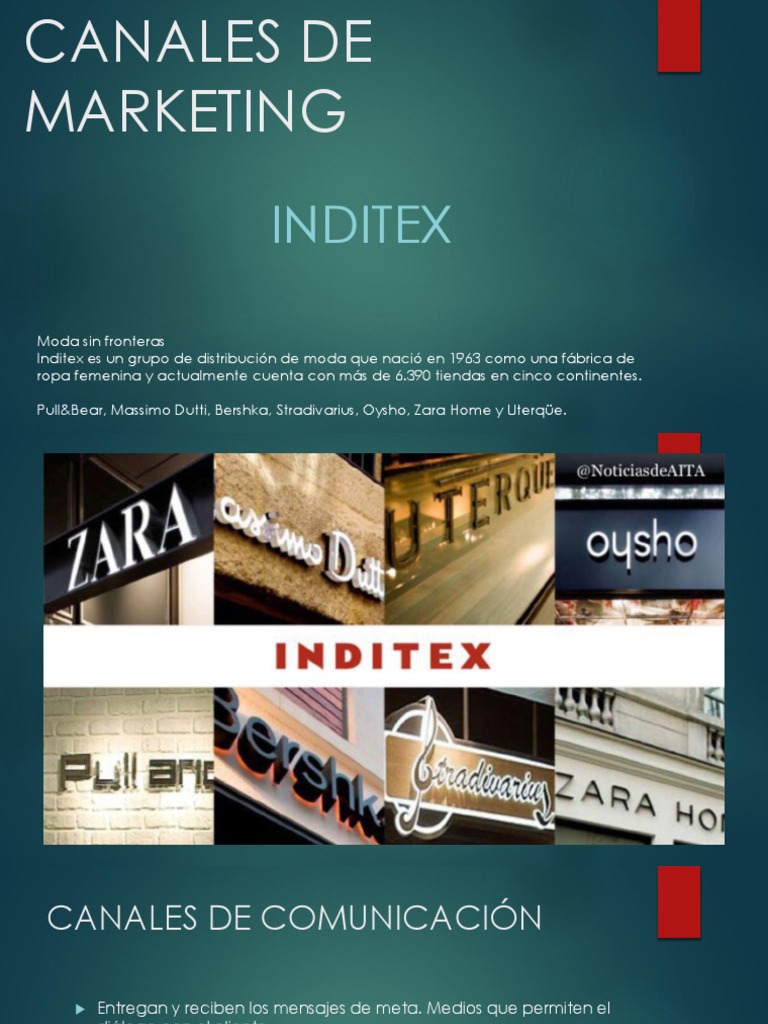 Canales de Marketing Inditex | PDF | Textil Y Ropa | Ropa