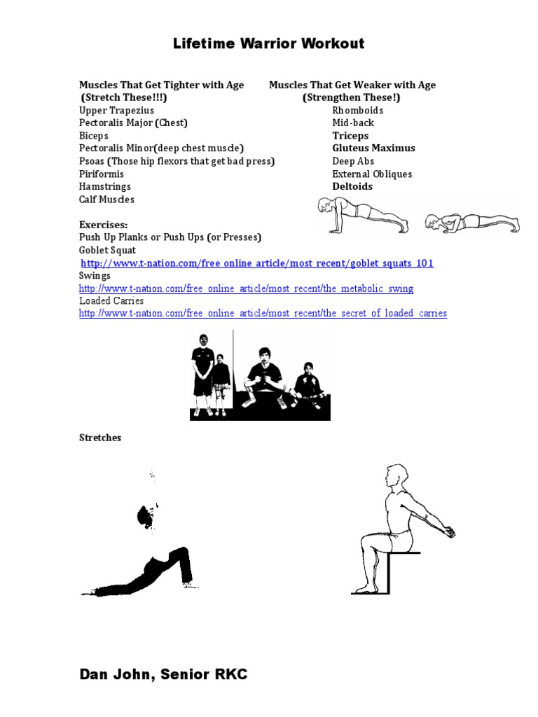 LIfetime Warrior Workouts PDF | PDF | Human Anatomy | Physical Exercise