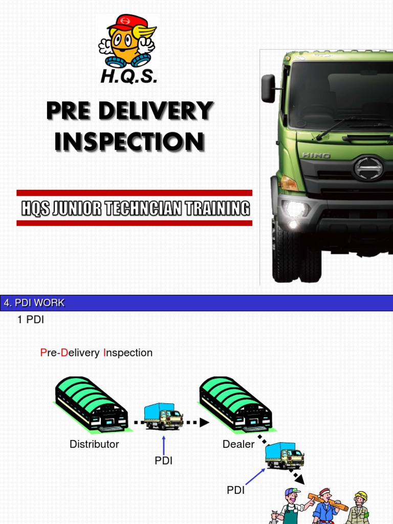 Pre Delivery Inspection | PDF